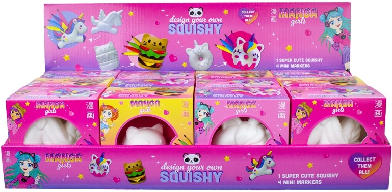 Manga Color Your Own Squishy 10x10x10cm im Display (12)