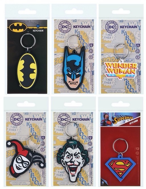 DC Comics Keychain 2D PVC assorted 7x12,5cm
