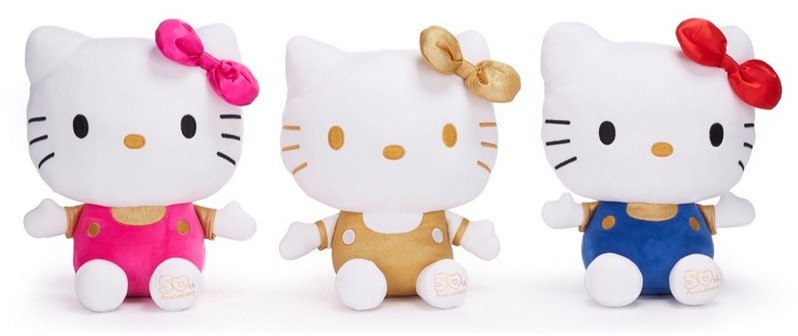 Hello Kitty 50th Anniversary plush 3 assorted 25cm