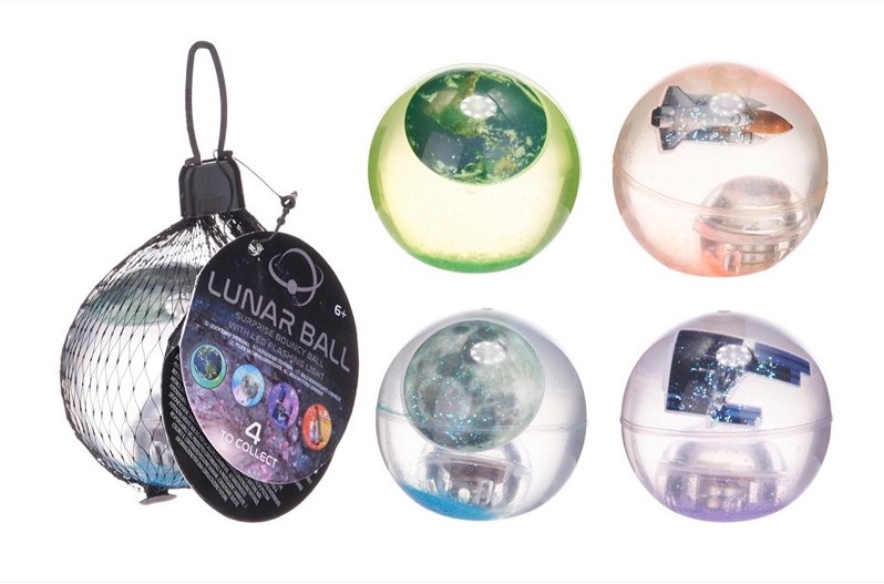 Nasa Lunar Bouncing Ball 4 assorted 5cm