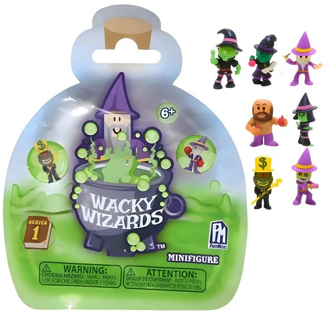 Wacky Wizards Mini Figuren in blindbag 13x16cm in display