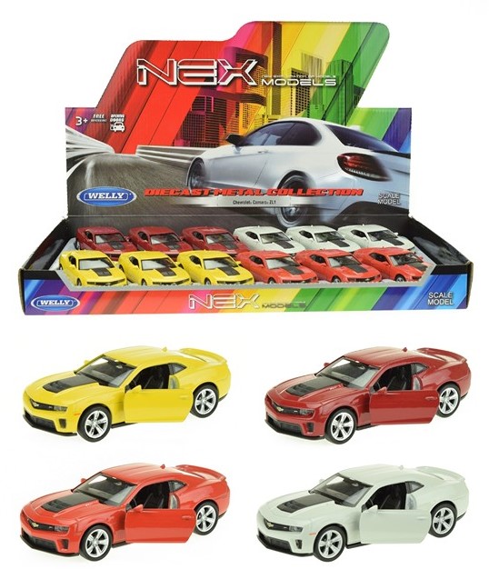 WELLY Chevrolet Camaro ZL1 11,5cm 4 sortiert im display (12)