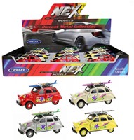 WELLY Citroën with surfboard 11.5cm assorted in display (12)