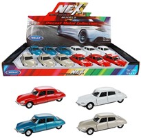 WELLY Citroën DS 23 1973 11.5cm 4 assorted in display (12)