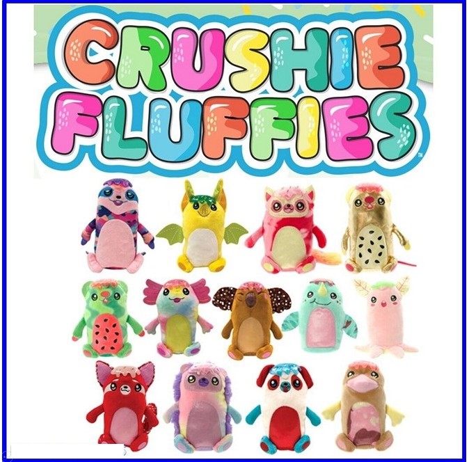 Funrise Crushie Fluffies 19cm assorted in display
