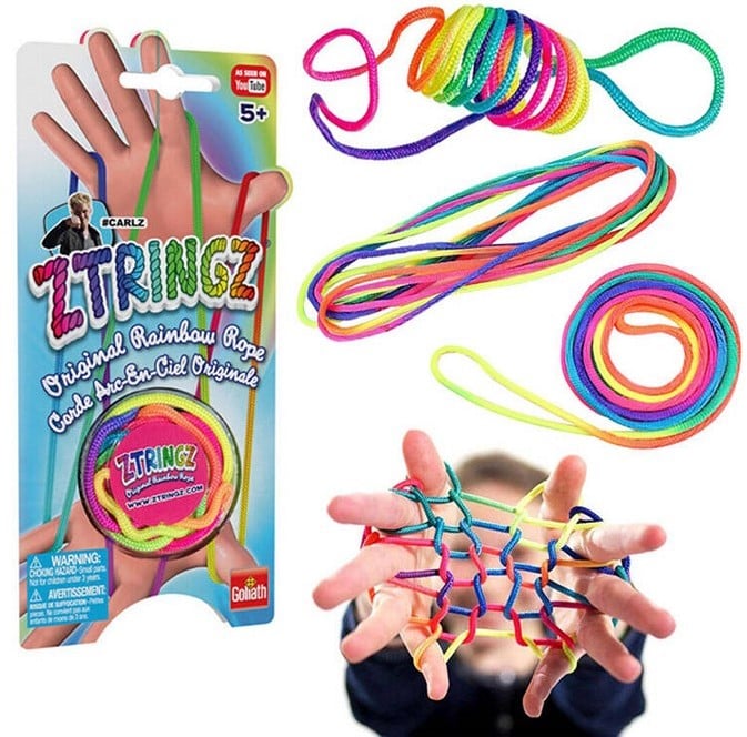 Ztringz Finger rope on card assorted 9x20cm (FR-UK)