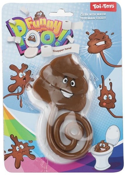 FUNNY POO Pegar caca sonriente en blíster 14x20cm