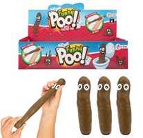 FUNNY POO Anti stressdrol -super rekbaar 14cm in display (12)