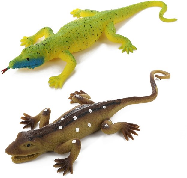 ANIMAL WORLD Lifelike reptile - super stretchy 4 assorted 17x29cm