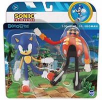 Sonic Bend-Ems chiffres 2-Pack Sonic + Dr. Eggman 19x20cm