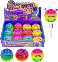 High Bouncing Ball 6,5cm Rainbow assorti in display