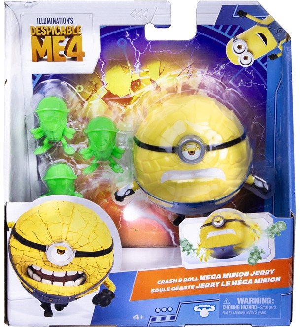 Despicable Me 4 Crash & Roll Mega Minion Jerry 20x19cm