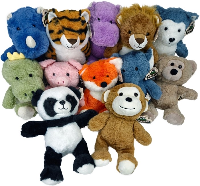 Plush Animals 12 assorted 28cm