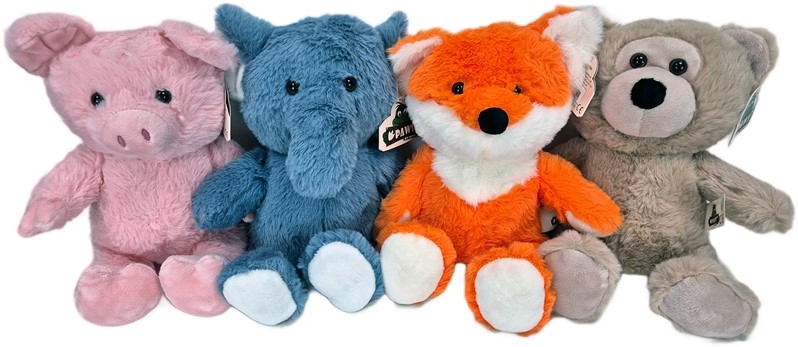 Plush Animals 12 assorted 28cm
