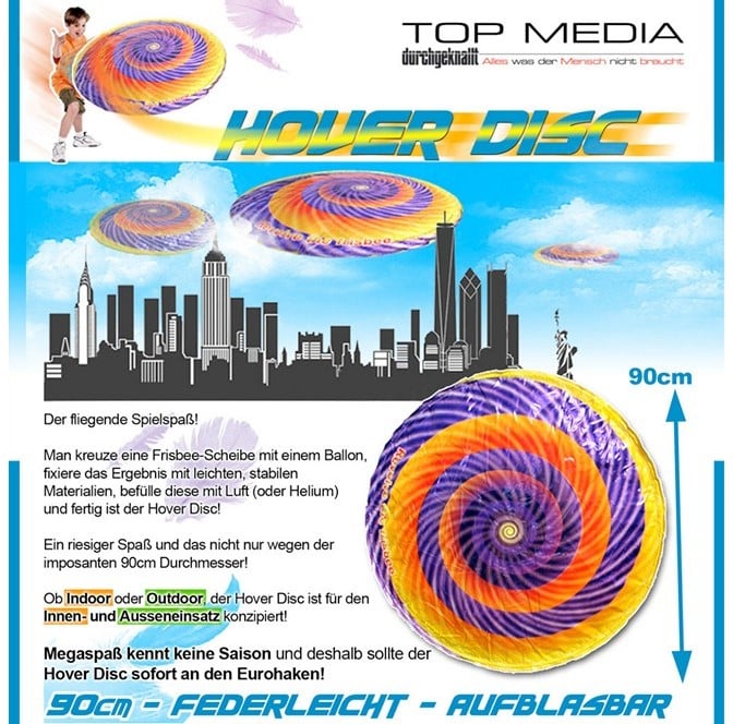 Inflatable Flying Saucer Toy