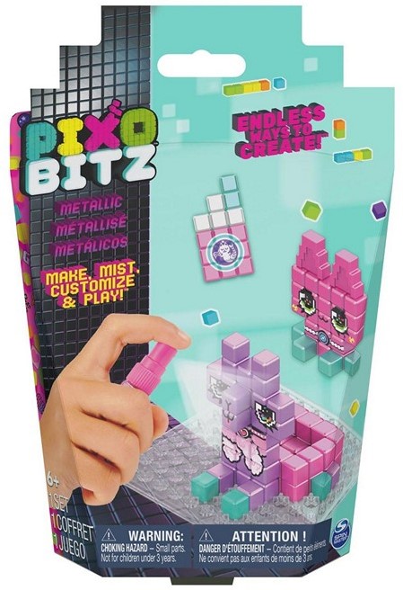 Pixobitz Set de manualidades metálicas Melting Beads Figuras 3D 15x22cm