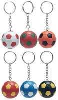 Keychain Football 6 assorted 4cm