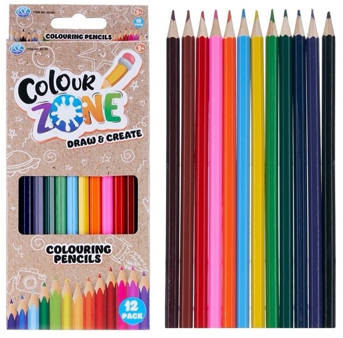 Lápices de colores Colour Zone 12-Pack 9x20cm
