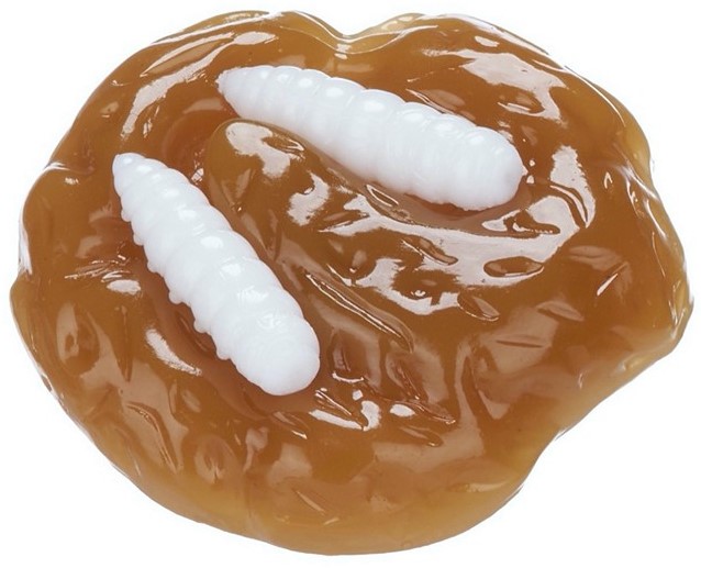 Squishy Stretchy Poo 6cm with Maggots 11.5x23cm