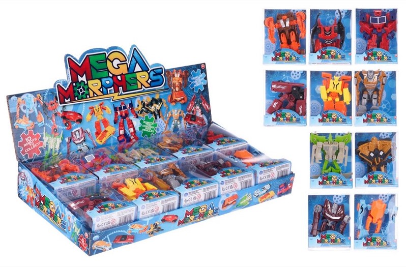 Mega Morphers 8x10,5cm 10 assorted in display