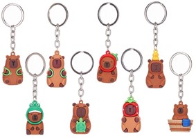 Capybara Keychain Assorted 5cm