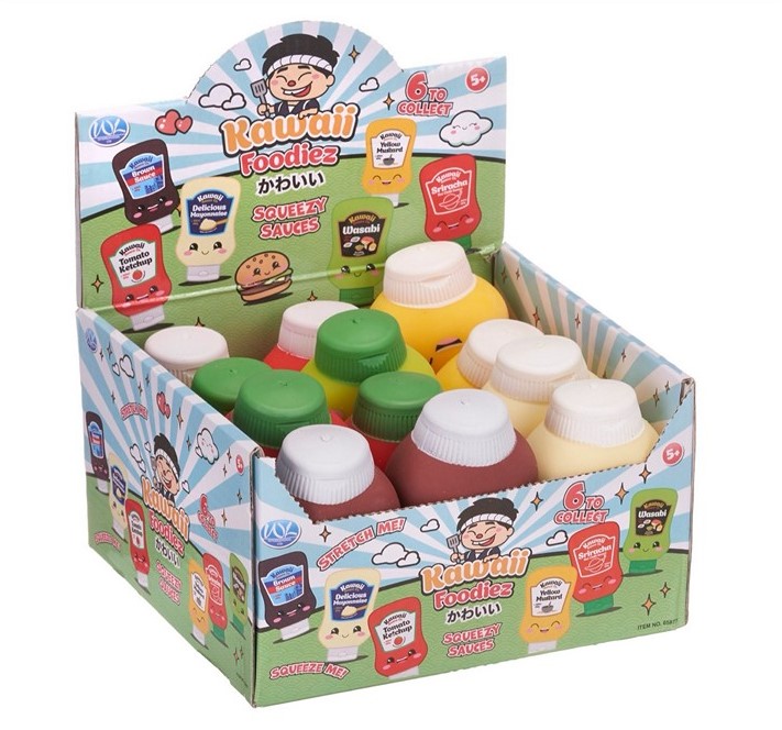 Squishy Sauces 10cm 6 assorted in display (12)