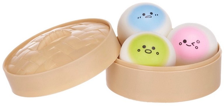 Kawaii Kuties Surprise Squishy Dumpling 10cm Bao Buns 4,5cm 3-Pack ...
