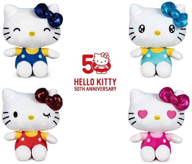 Hello Kitty plush 50th Anniversary 4 assorted 22cm