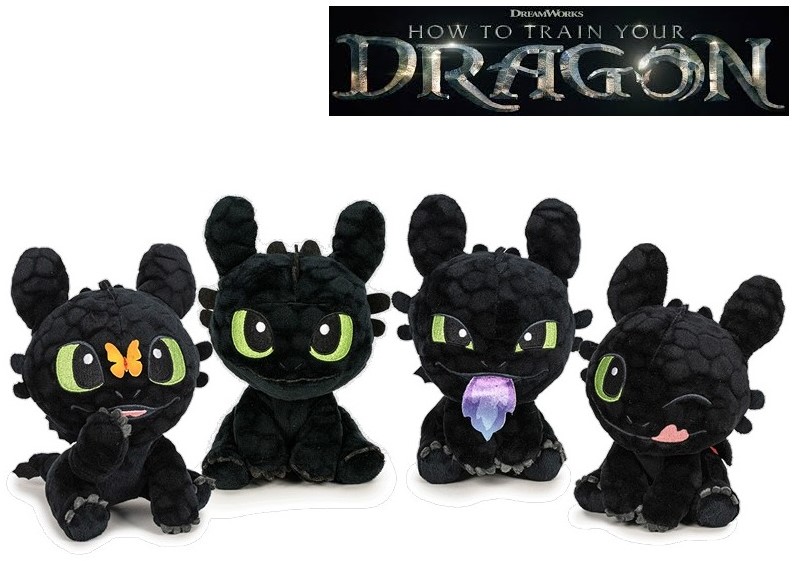 How to Train Your Dragon Plush Toothless Expressions 4 assorted 30cm