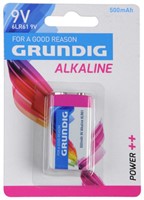 Grundig Alkaline Battery 6LR61 9 Volt, 500 mAh (incl. Stibat)