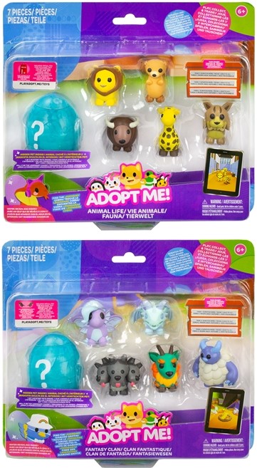 Adopt Me! Figurenset 6-Pack 2 assorti Animal Life / Fantasy Clan 21,5x24cm