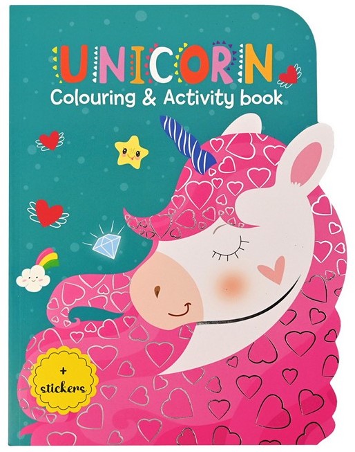 Coloring and activity book 4 assorted 21.5x28cm