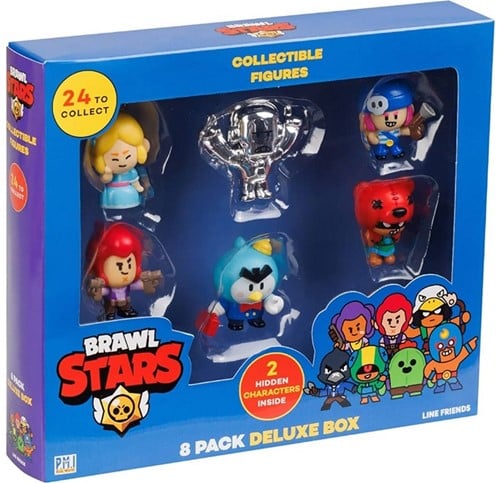 Brawl Stars Figures 8-Pack Deluxe Box Solid B 20x23cm