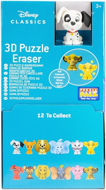 Disney Classics Scented Puzzle Eraser 3D assorted in display (30) 4,5x6cm