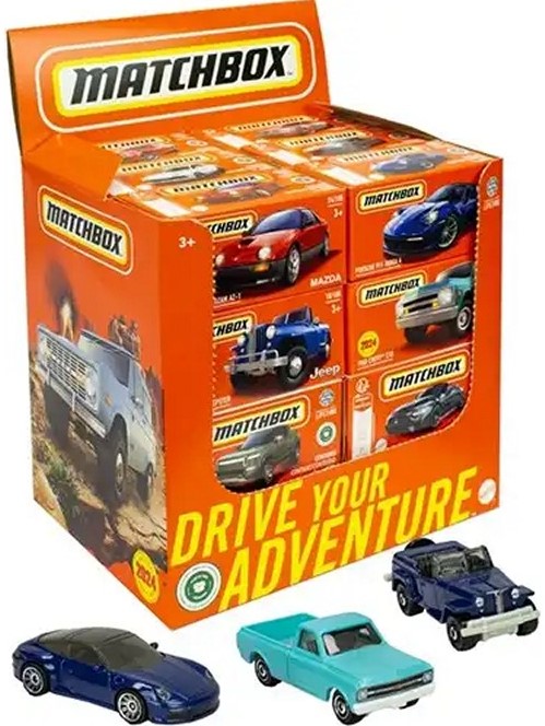 Matchbox Drive your Adventure Die-Cast vehicles in display (24)
