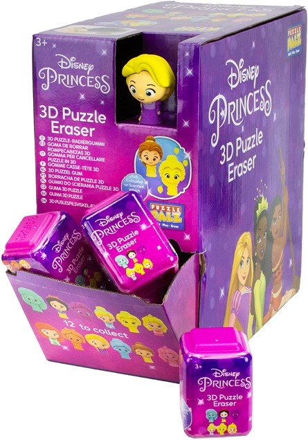 Disney Princess Scented Puzzle Eraser 3D assorted in display 4,5x6cm