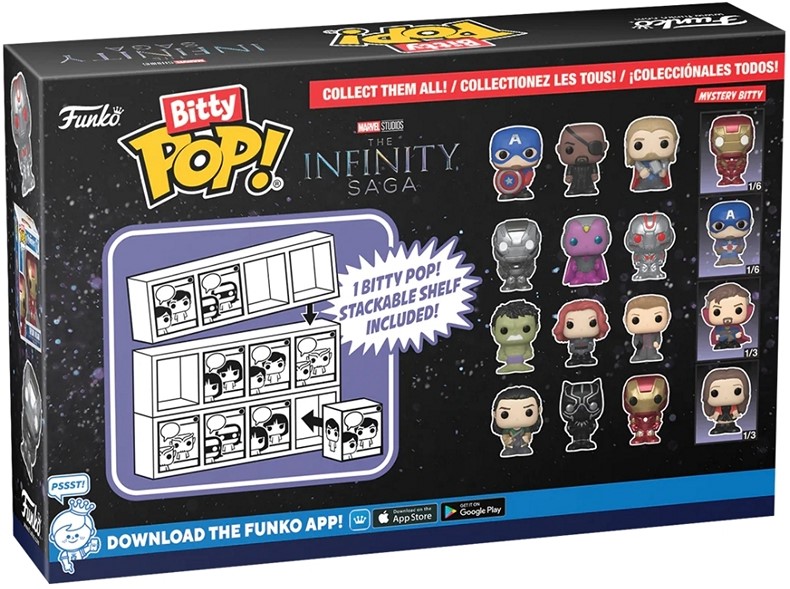 Bitty POP! Marvel The Infinity Saga 4-Pack 9,5x14cm 4 assorted in display