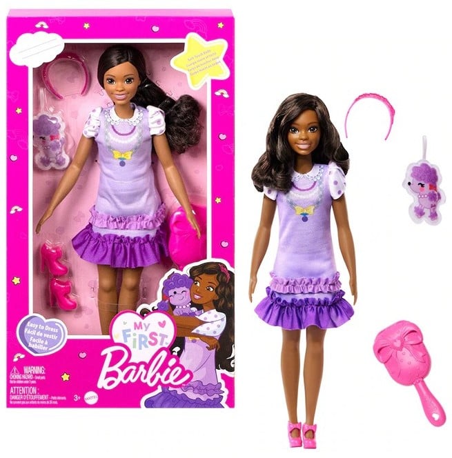 Mattel Barbie Meine erste Barbie-Puppe mit Pudel 21,5 x 38,5 cm