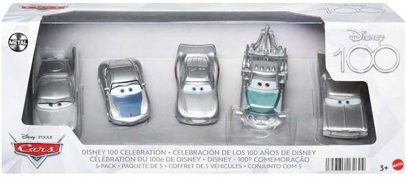 Mattel Disney 100 Pixar Cars Lot de 5 véhicules moulés sous pression ...