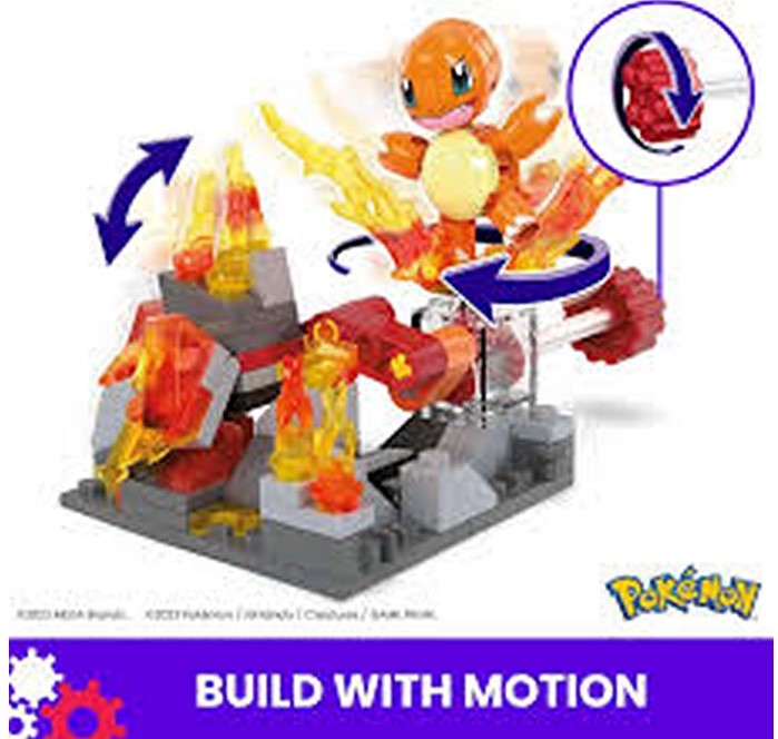 Mega Pokémon Charmander's Fire-Type Spin 15x18cm