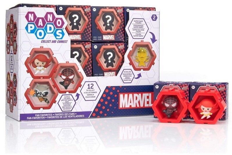 Nano Pods Marvel in box 5x5cm assorted in display