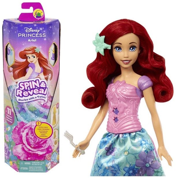 Disney Princess Spin & Reveal Puppe mit 11 Überraschungen + 5 ...