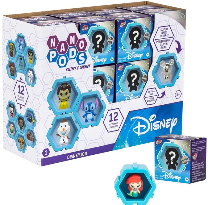 Nano Pods Disney in box 5x5cm assorted in display