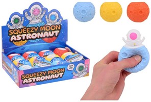 Squeeze en Pop Astronaut in display 3 assorti 7x7x6cm