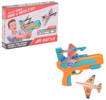 Airplane launch blaster in box with three aircraft 20x13.5cm