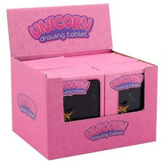 Rainbow unicorn drawing tablet pocket edition 9x13cm
