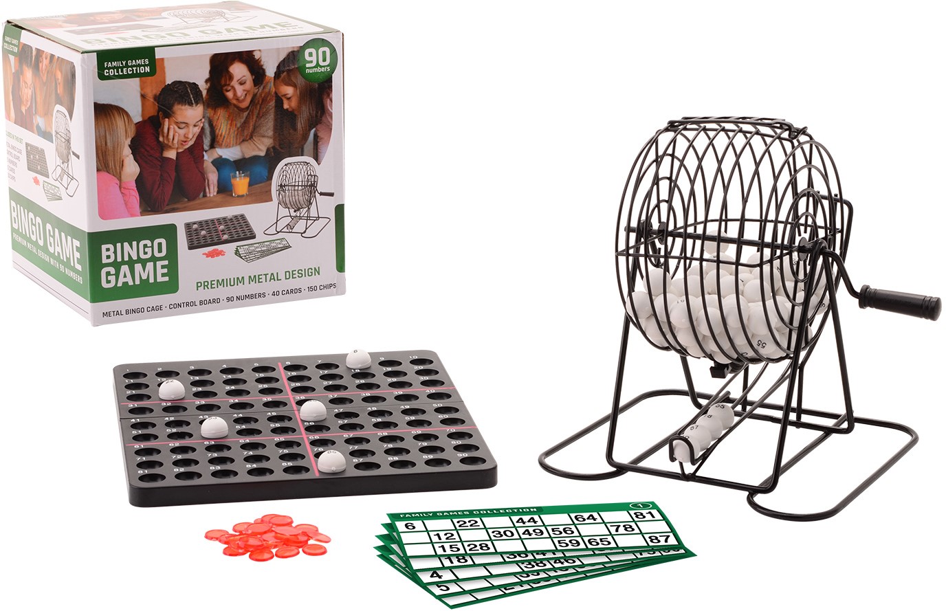 Metal Bingo Game With 90 Numbers And 40 Cards 21x21cm metal-bingo-game-with-90-numbers-and-40-cards-21x21cm