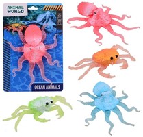 Animal World sea animals animals with stretchy limbs 4 assorted 18.8x5x28cm