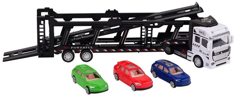 Super Cars Die-Cast Car Transporter + 3 cars 2 assorted 12x37cm