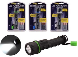 Science Explorer flashlight on blister with batteries 3 assorted 12,5x6 ...